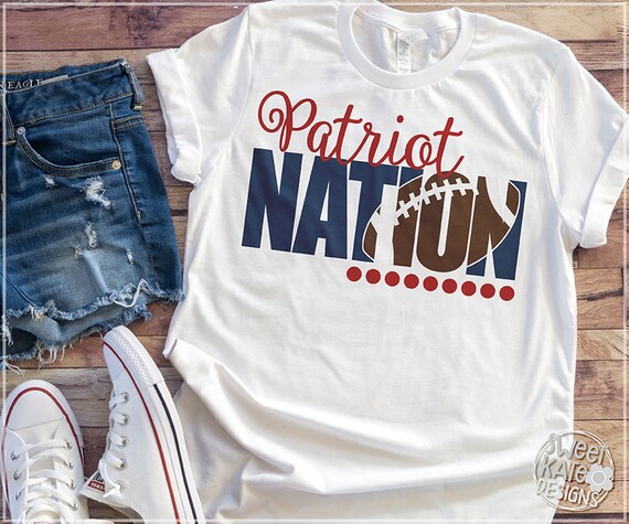 Patriot Nation Svg Football SVG Htv Heat Transfer Vinyl | Etsy