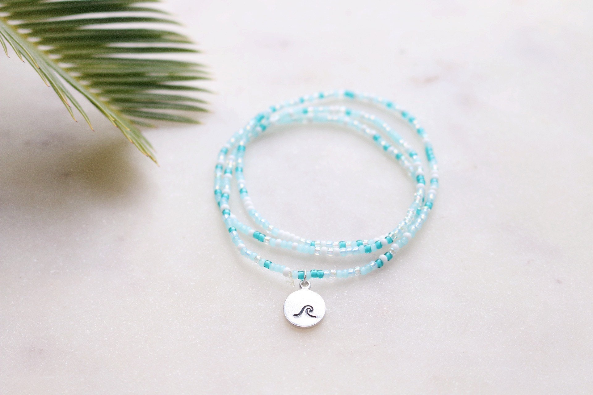 Surf Seed Beaded Wrap Wave Bracelet | Etsy