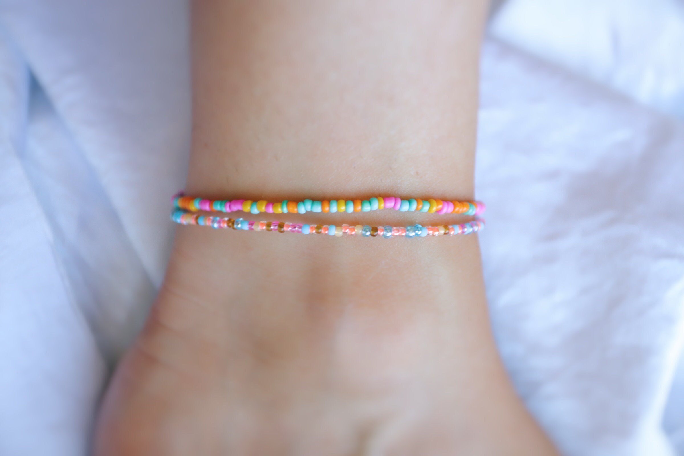 Seed Beaded Anklets - Etsy