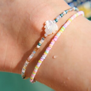 Pastel African Heishi Beaded Anklet - Etsy