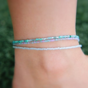 Seed Beaded Anklets - Etsy