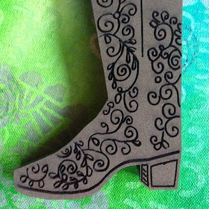 Cowboy Boot Stamp, Western Party Decor, Western Party Invitation ...