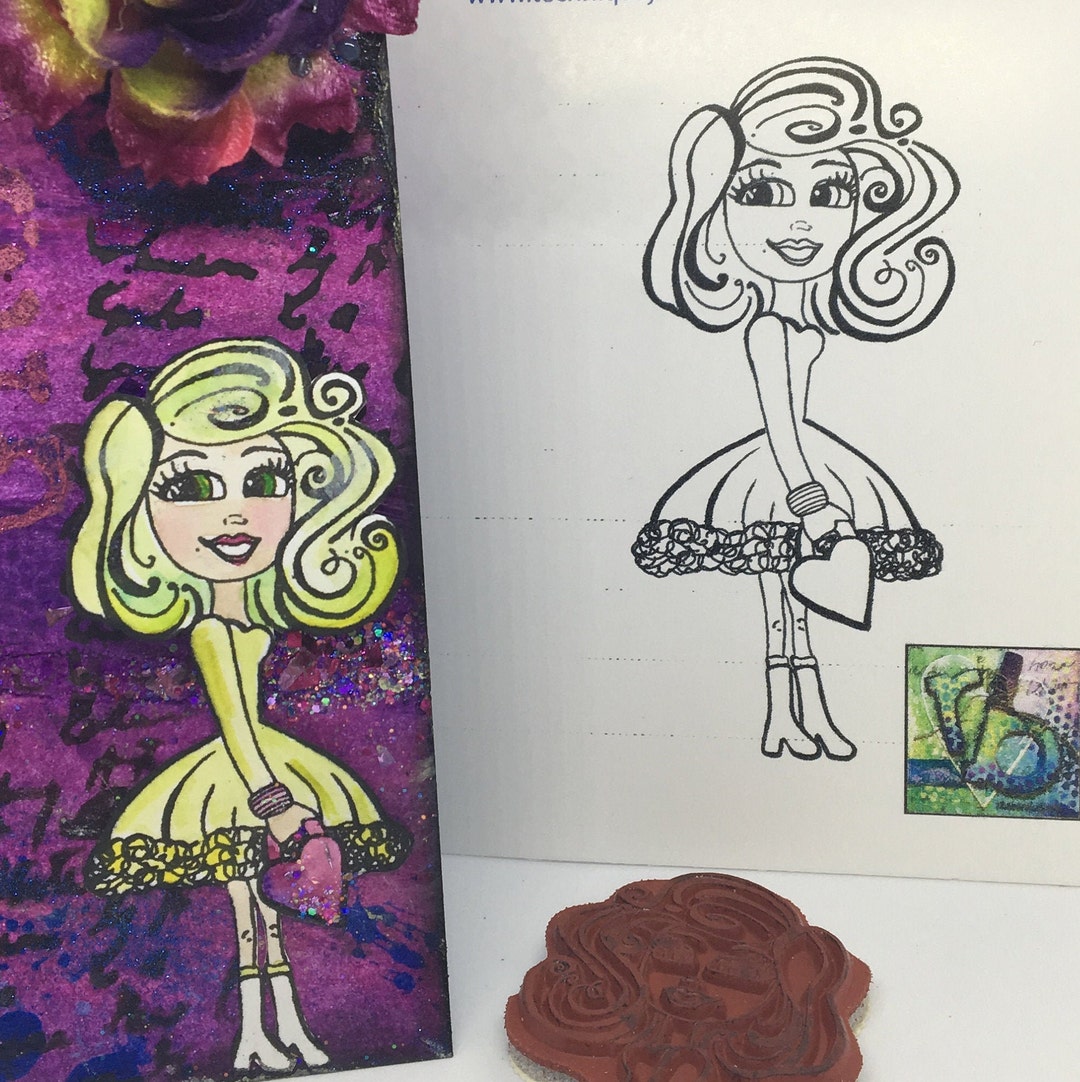 Sweetie Stamp, Sassy Girl Stamp, Girl Stamp - Etsy