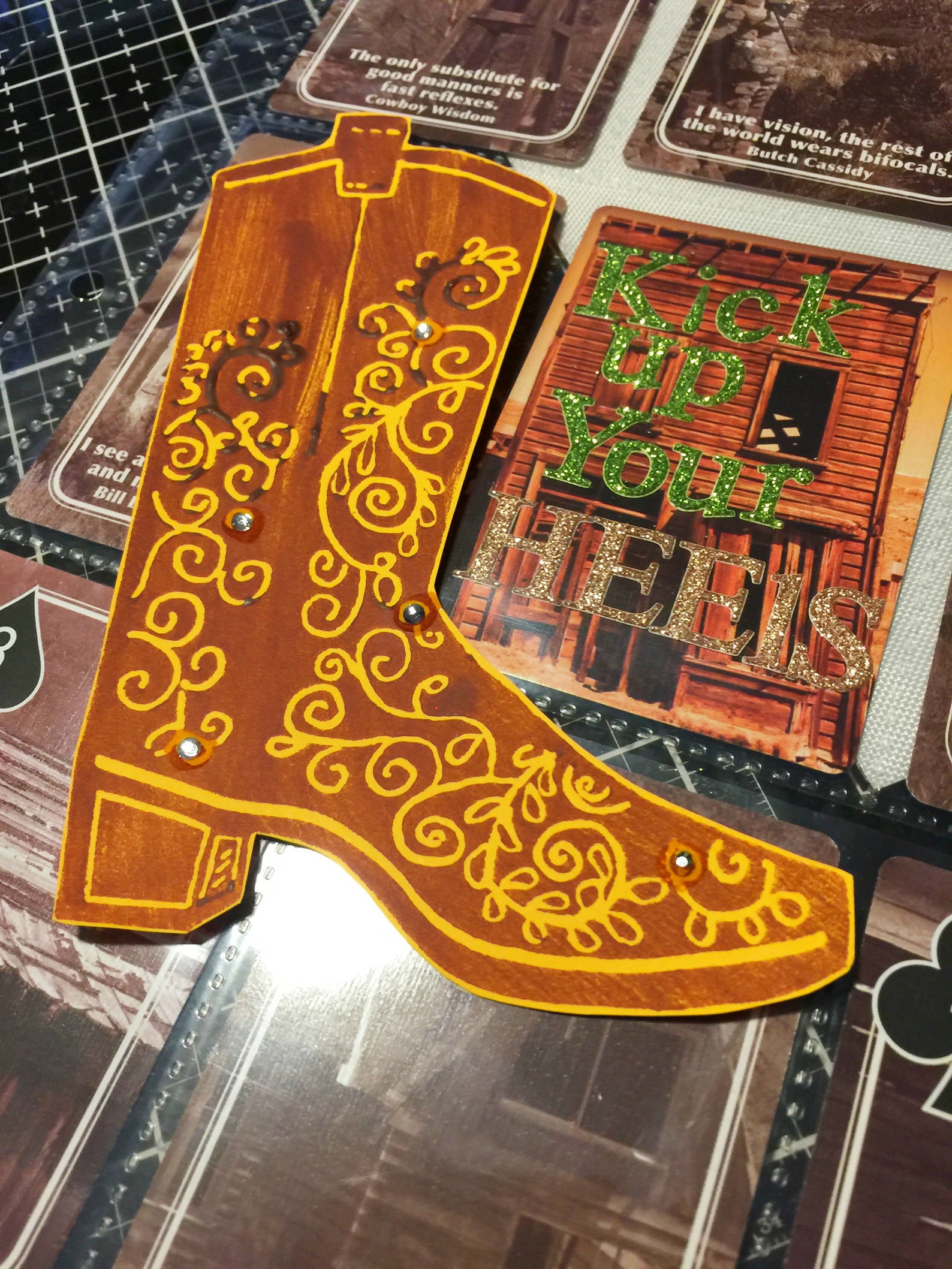 Cowboy Boot Stamp Western Party Decor Western Party - Etsy