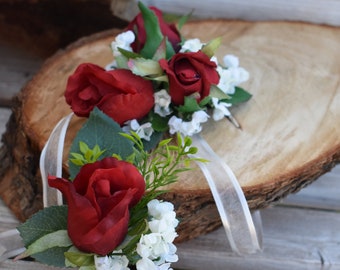 Silk Flower Corsage - Etsy