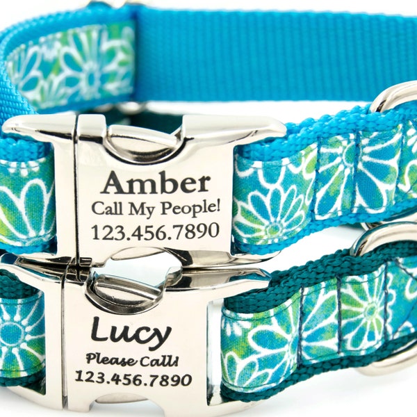 Turquoise Dog Collar - Etsy