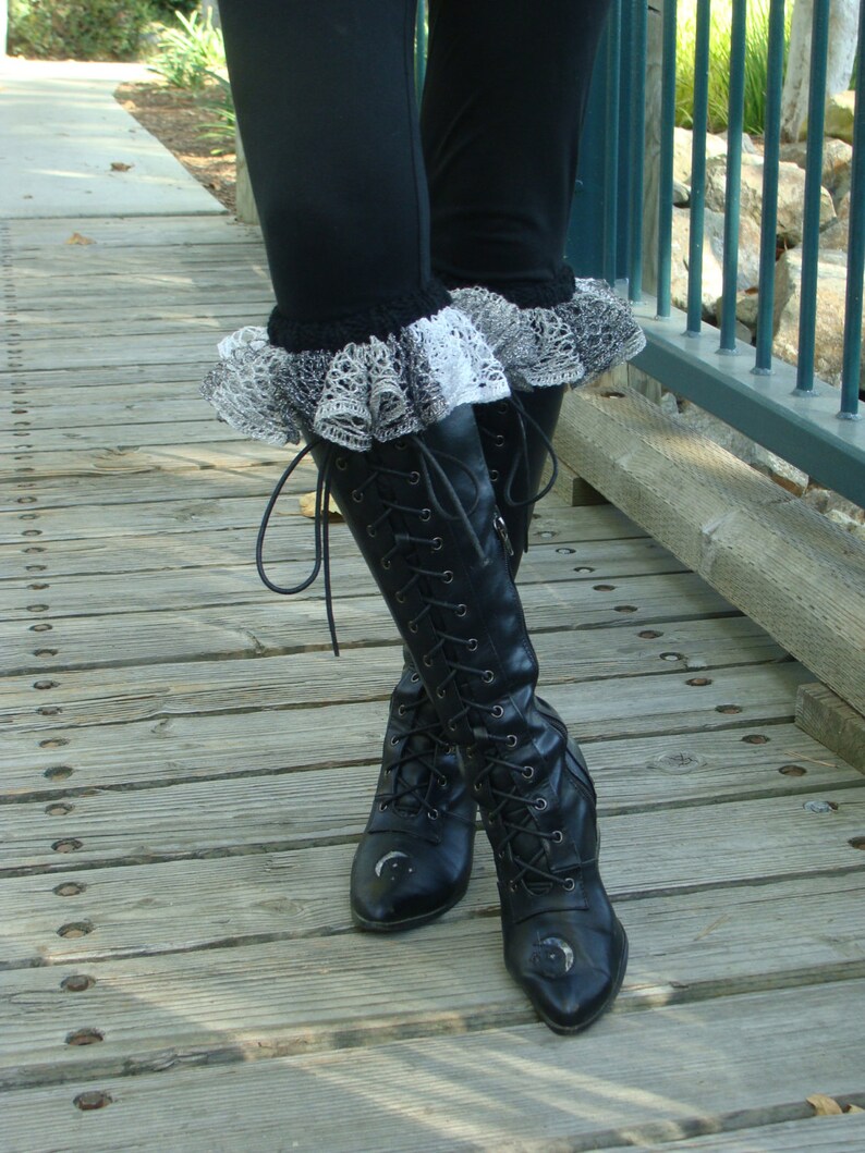 DIY Knitting PATTERN 123 Knit Ruffle Top Boot Cuffs - Etsy