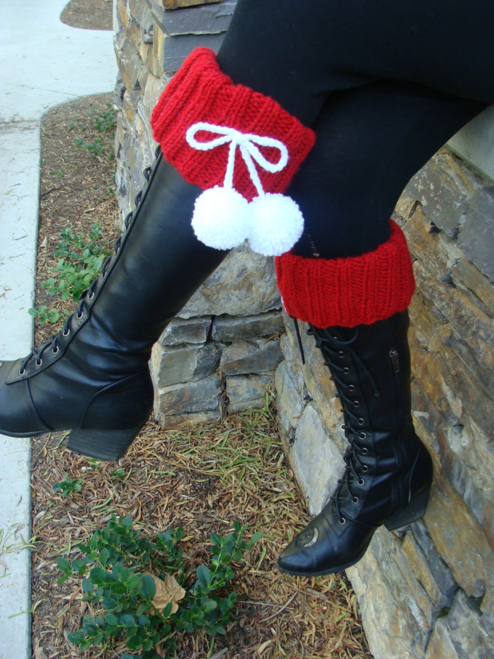 DIY Knitting PATTERN 134 Knit Santa Boot Cuff Pattern With - Etsy