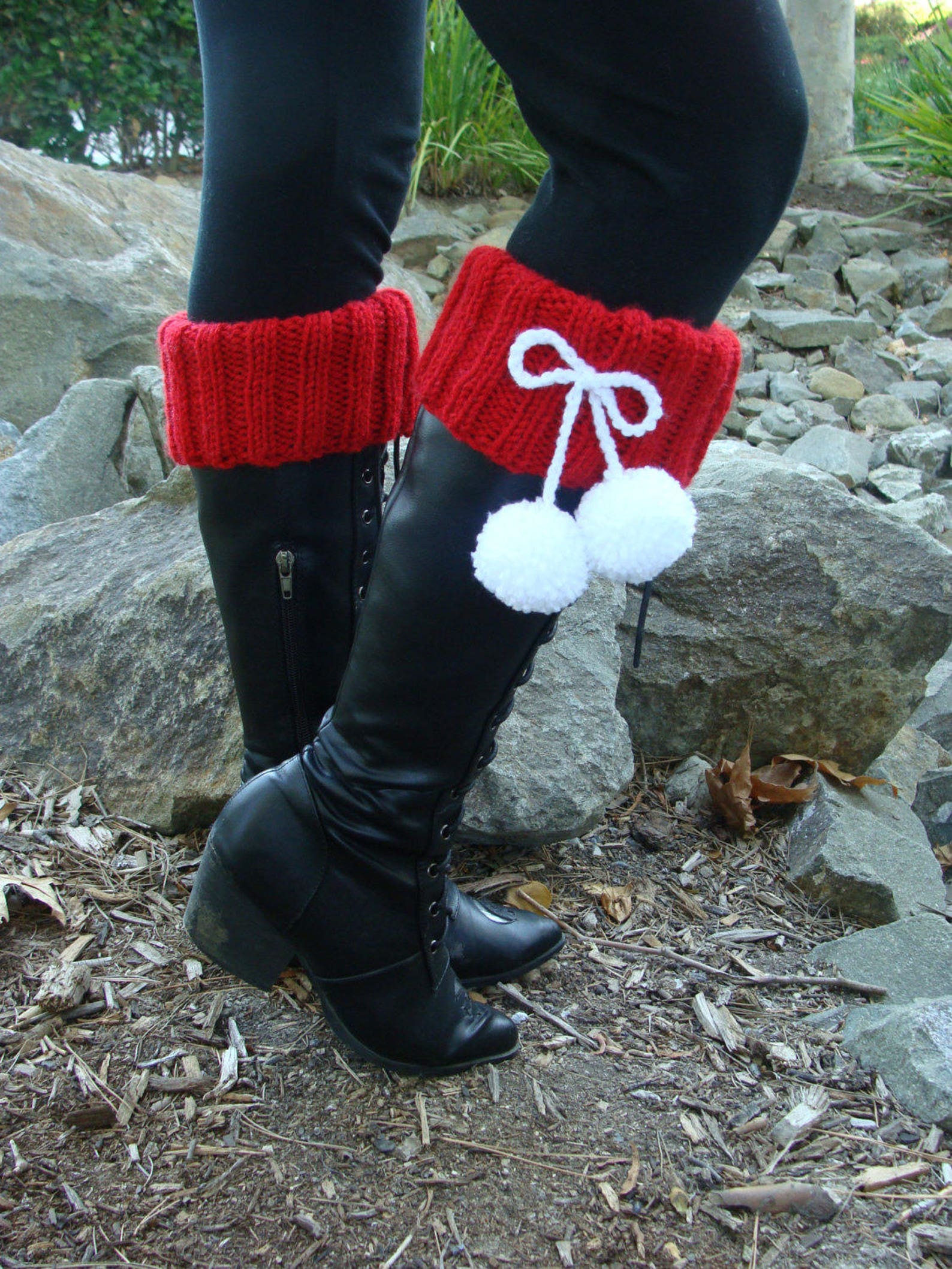 DIY Knitting PATTERN 134 Knit Santa Boot Cuff Pattern With - Etsy