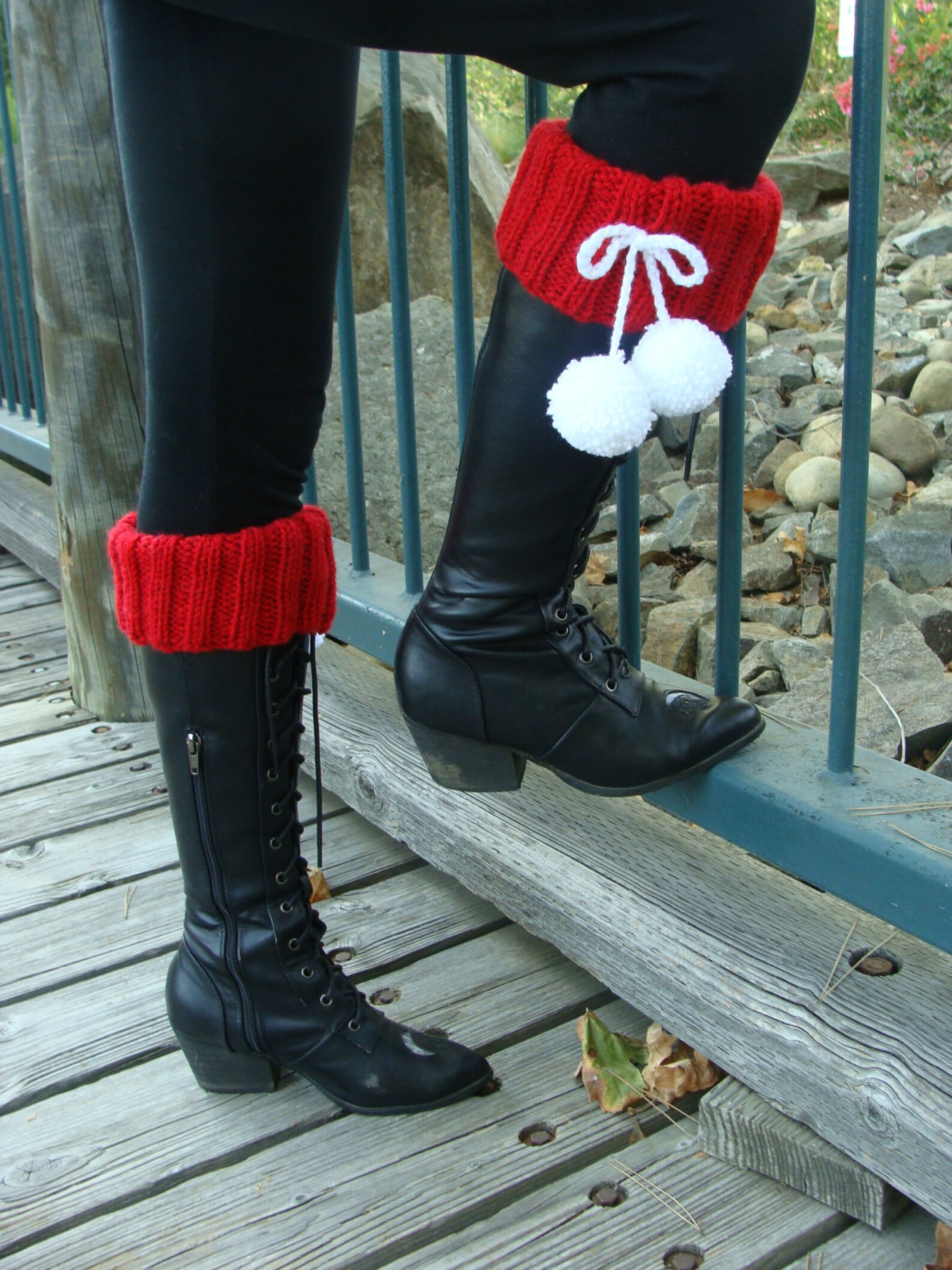 DIY Knitting PATTERN 134 Knit Santa Boot Cuff Pattern With - Etsy