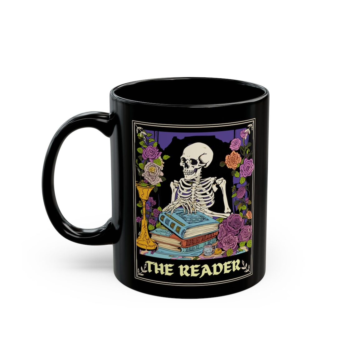 Reading Mug the Reader Mug for Bibliophile Left-handed Mug Left Handed ...