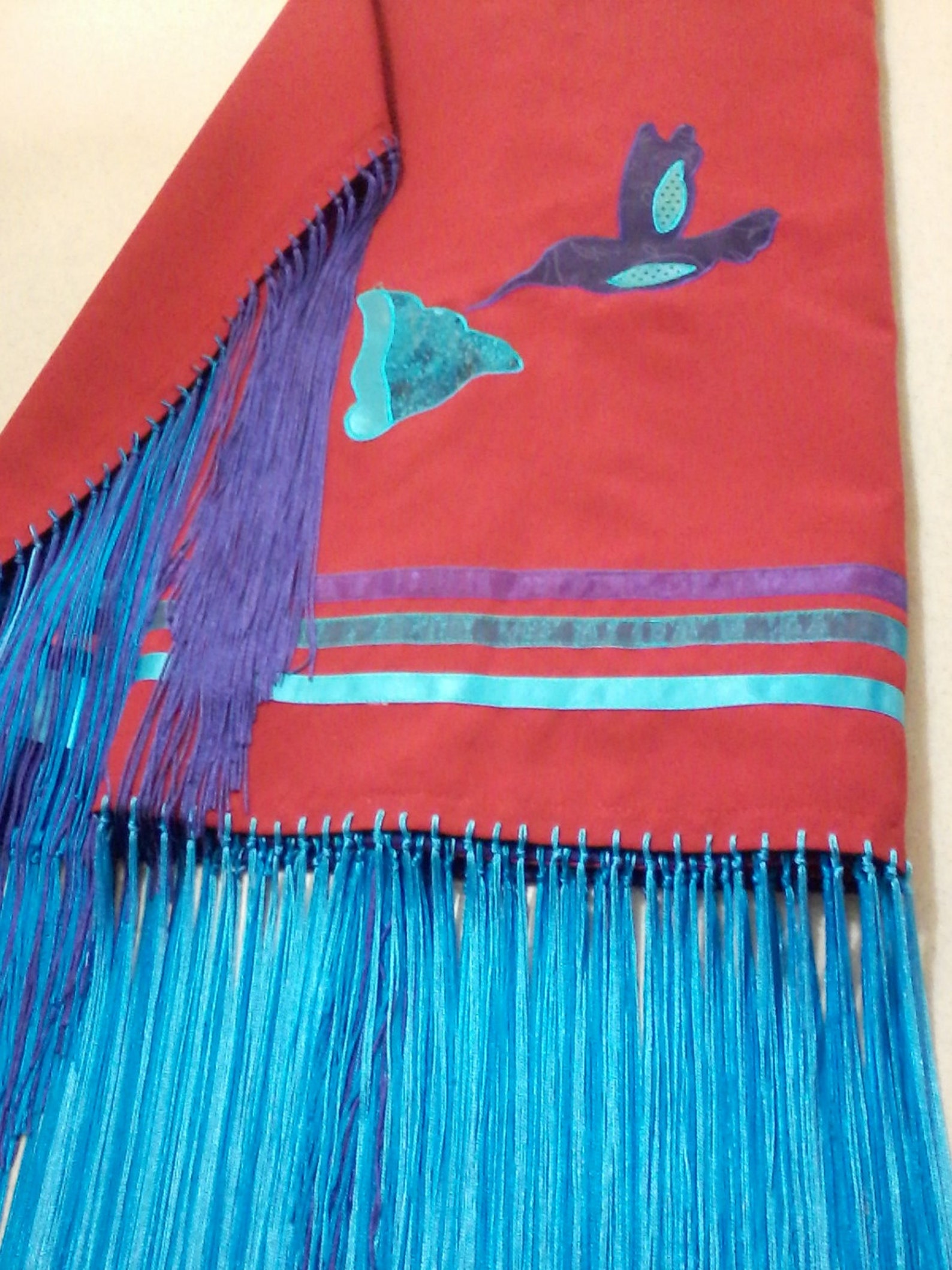 Adult Hummingbird Pow Wow Shawl Reversible - Etsy
