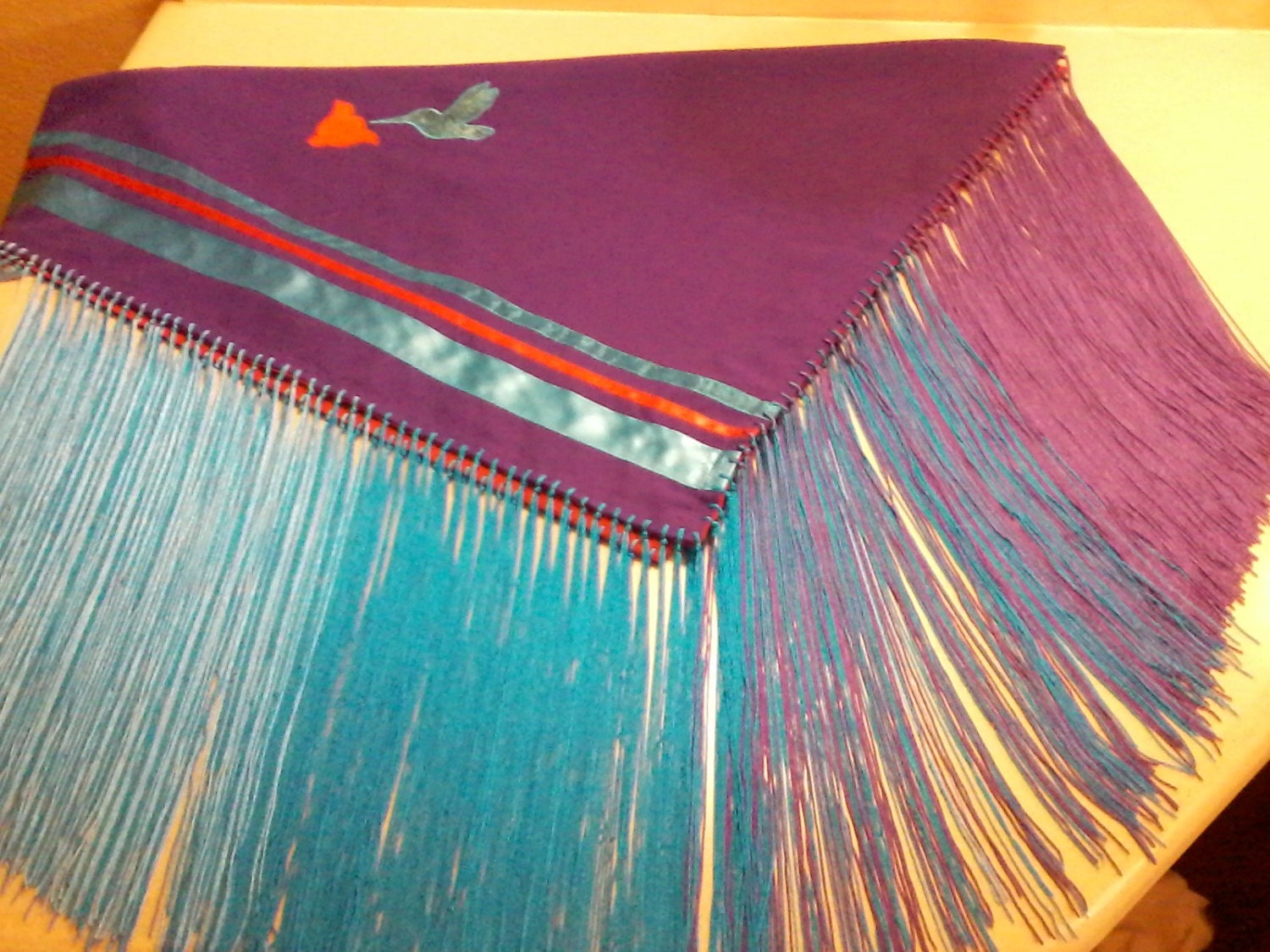 Adult Hummingbird Pow Wow Shawl Reversible - Etsy