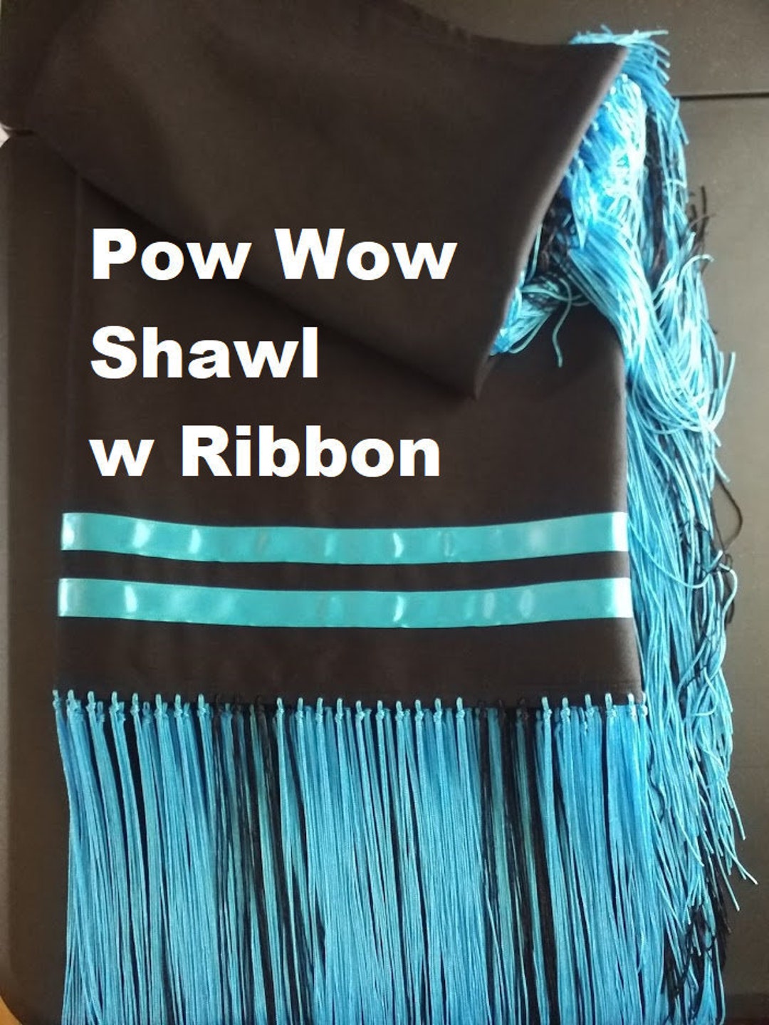 Pow Wow Shawl W Ribbon (choose a Color & Size) - Gabardine, Native ...