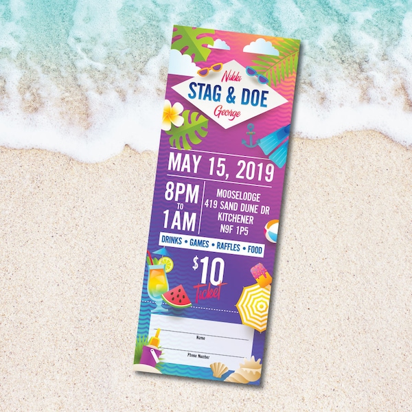 Stag and Doe Ticket - Etsy