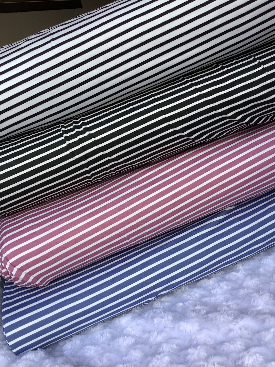 Double Brushed Horizontal Stripes 58/60 Wide Fabric by - Etsy