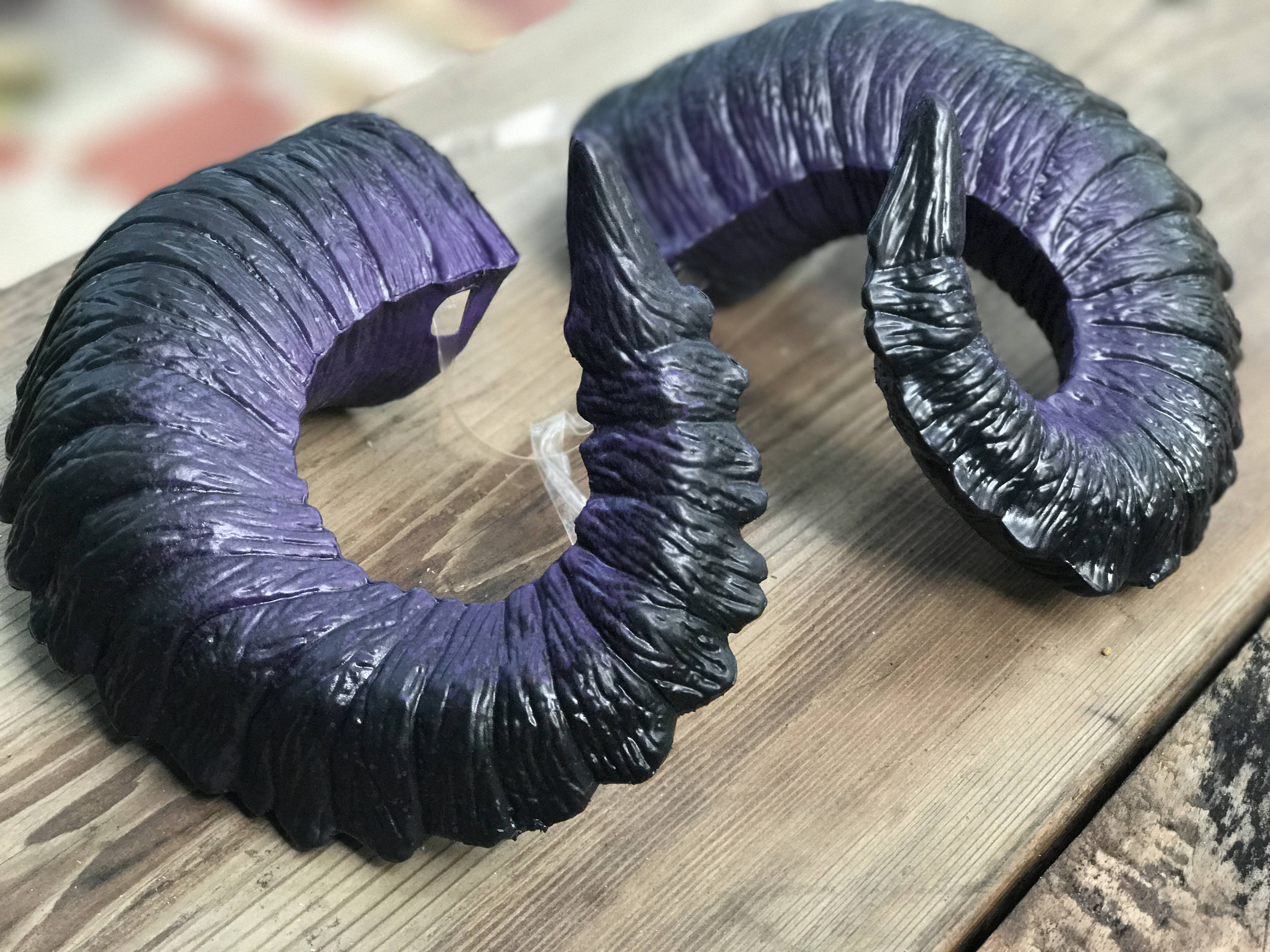 Black Ram Horns