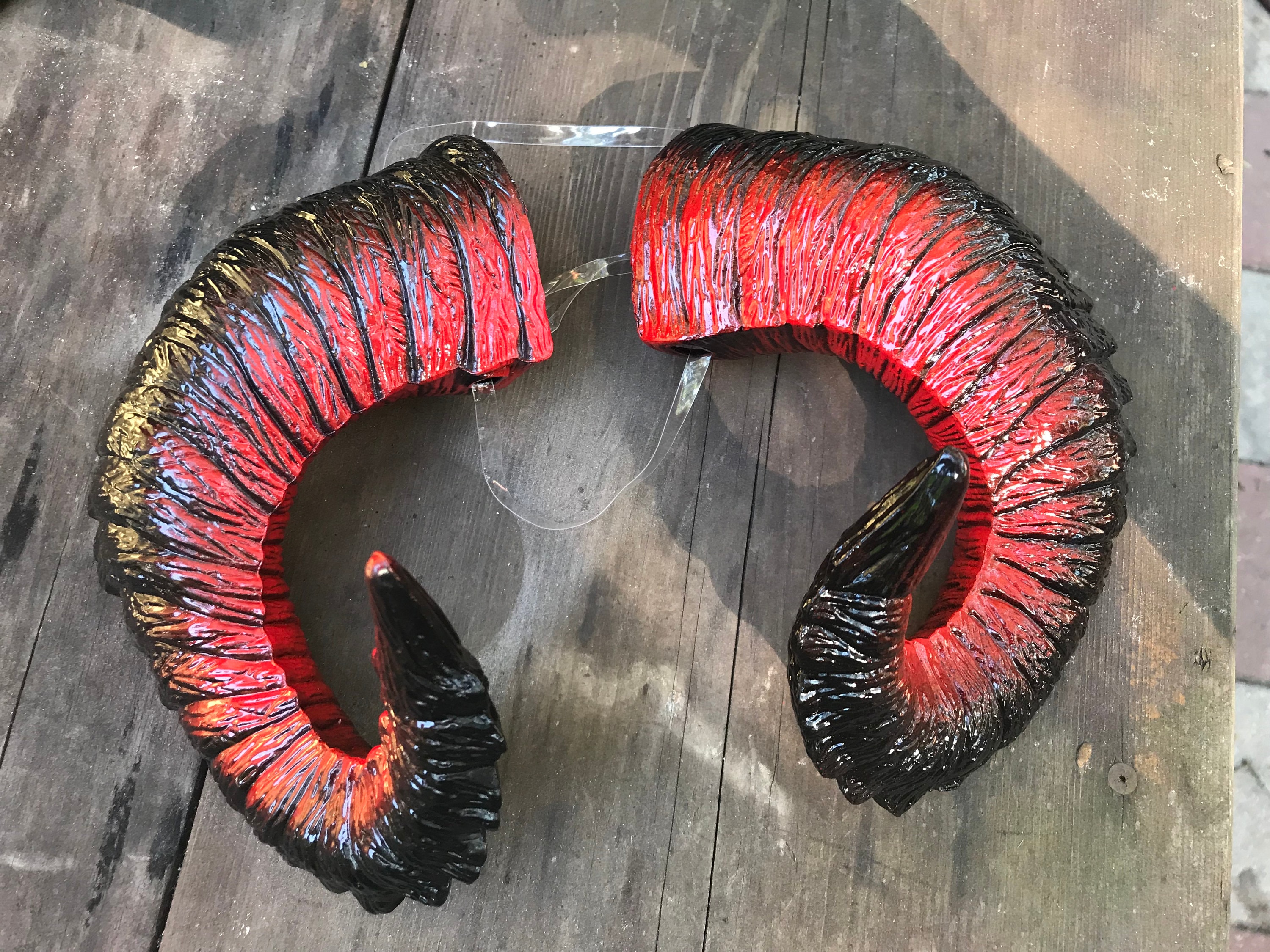 New! "lucifer" Devil Ram Horns for Epic Demonic Halloween Cosplay - Etsy