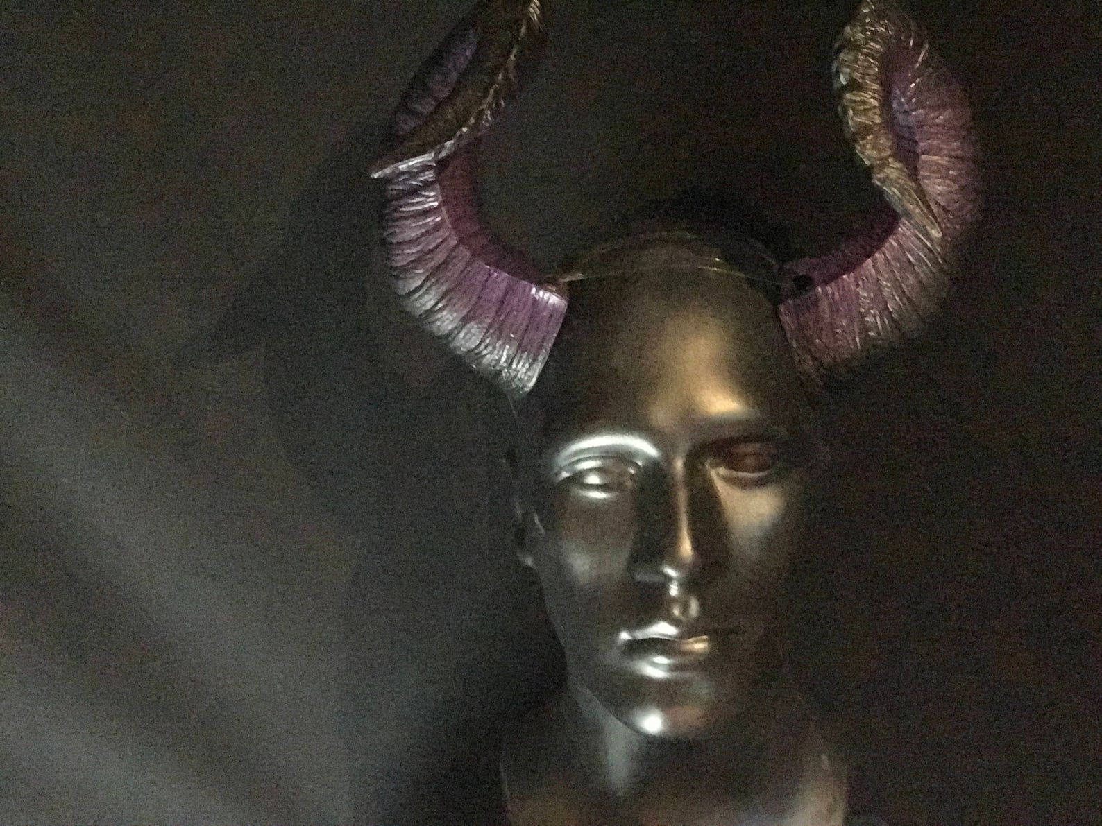 Black and Purple Ram/demon Horns malice Adult | Etsy