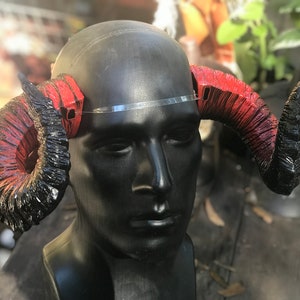 New! "lucifer" Devil Ram Horns for Epic Demonic Halloween Cosplay - Etsy