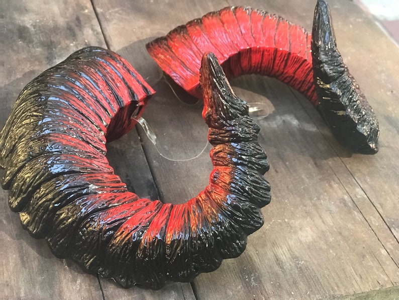 New! "lucifer" Devil Ram Horns for Epic Demonic Halloween Cosplay - Etsy