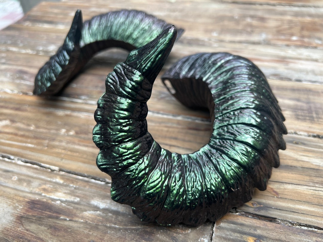 New -color Shifting “reptile” Cosplay Horns - Warm Iridescents - Etsy