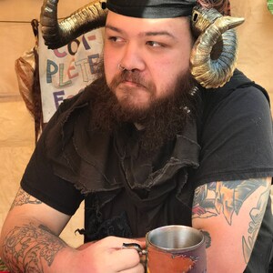 Bull - Ram Horns "taurus" Inspired Wearable Horns - Natural Fantasy ...