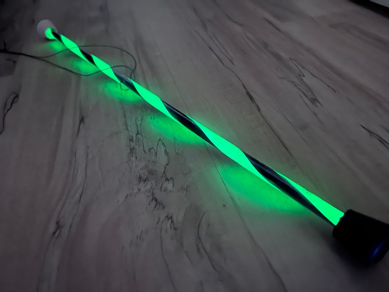 Levitation Wand "glow Circus" by Hoopy Frood - Glows in the Dark - Etsy