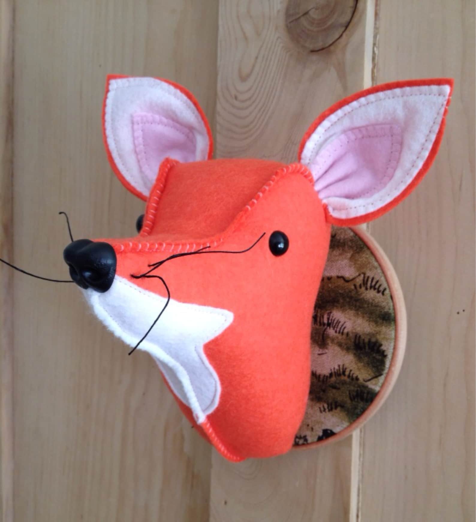 Felt Fox Faux Taxidermy Head - Etsy