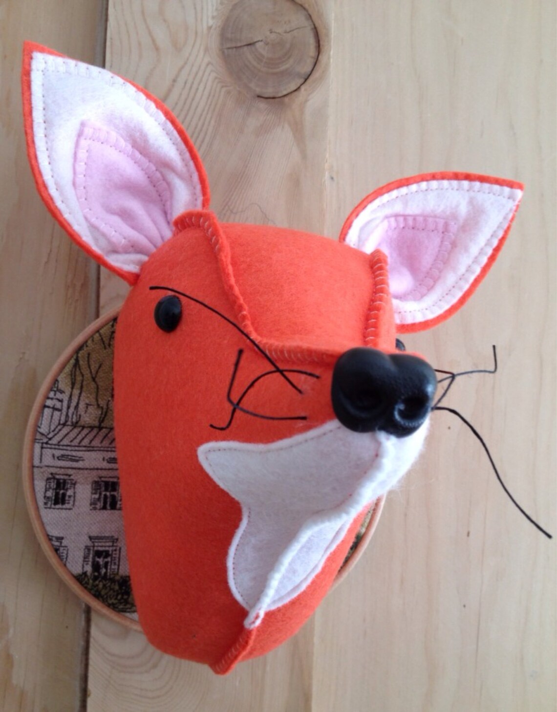 Felt Fox Faux Taxidermy Head - Etsy