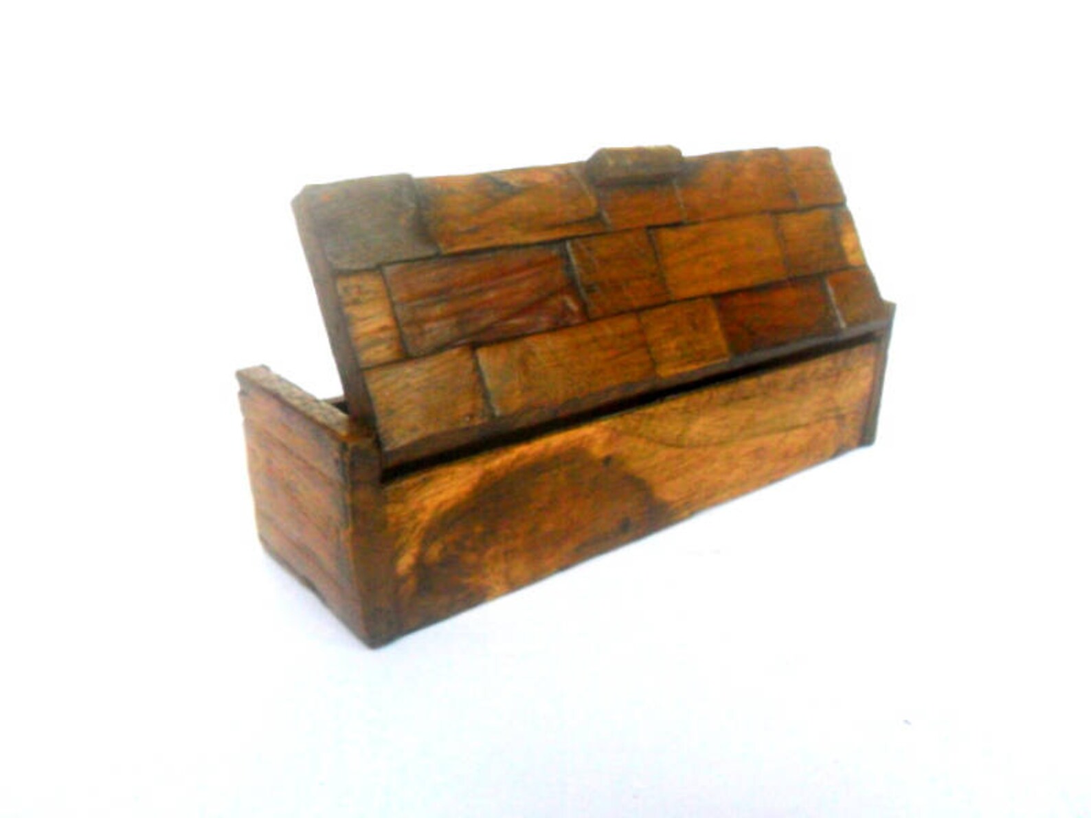 Natural Wood Box Rustic Box Driftwood Reclaimed Wooden Mosaic Box Teak ...