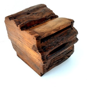 Rustic Box, Wooden Box, Natural Wood Box, Driftwood Box, Reclaimed ...