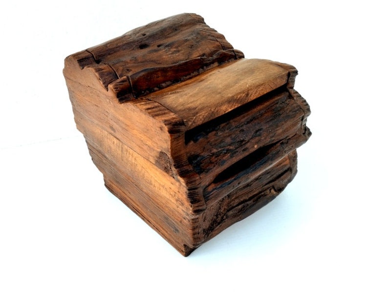 Rustic Box, Wooden Box, Natural Wood Box, Driftwood Box, Reclaimed ...