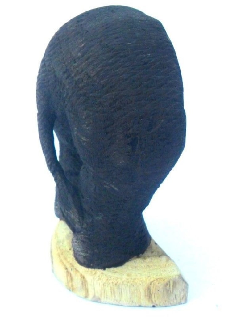 Wood Carving Elephant Backside Fanny Art Hand Carved Handmade Natural ...