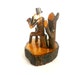 Natural Wood Carving Sculpture Saxophone Player Handmade Feclaimed Wood ...
