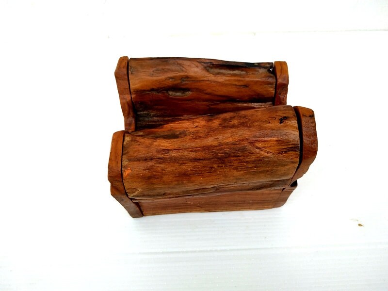 Natural Teak Wood Rustic Driftwood Box Reclaimed Handmade | Etsy