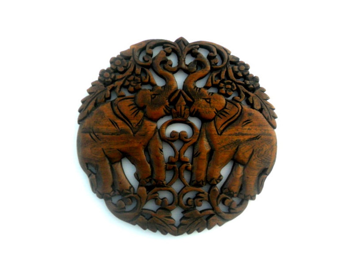 Wood Carving Elephant Hand Carved Elephant Wooden Elephant | Etsy