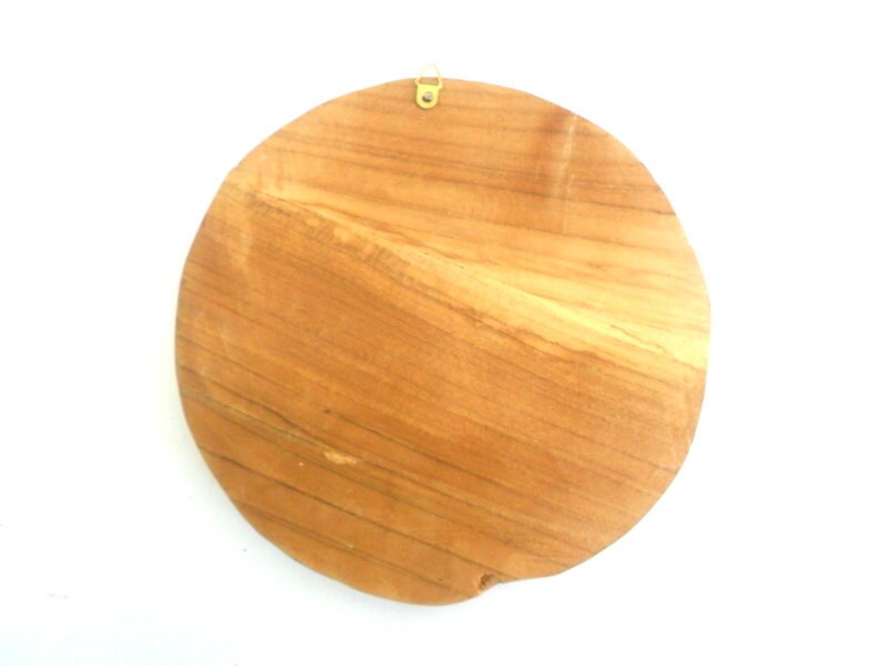 Handmade Natural Teak Wood Round Shape Hand Carved Horse Wood Carving ...