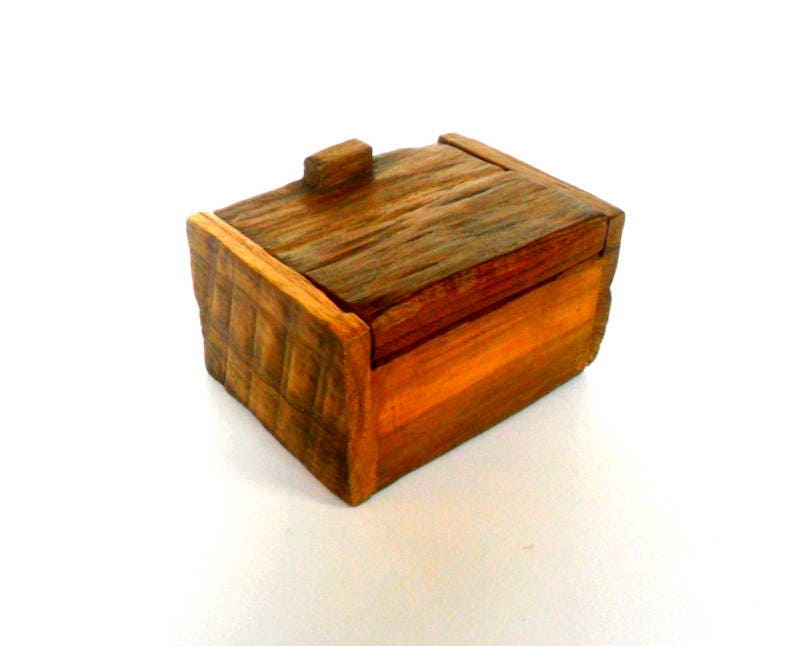 Natural Teak Wood Rustic Driftwood Box Reclaimed Handmade - Etsy