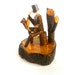 Natural Wood Carving Sculpture Saxophone Player Handmade - Etsy