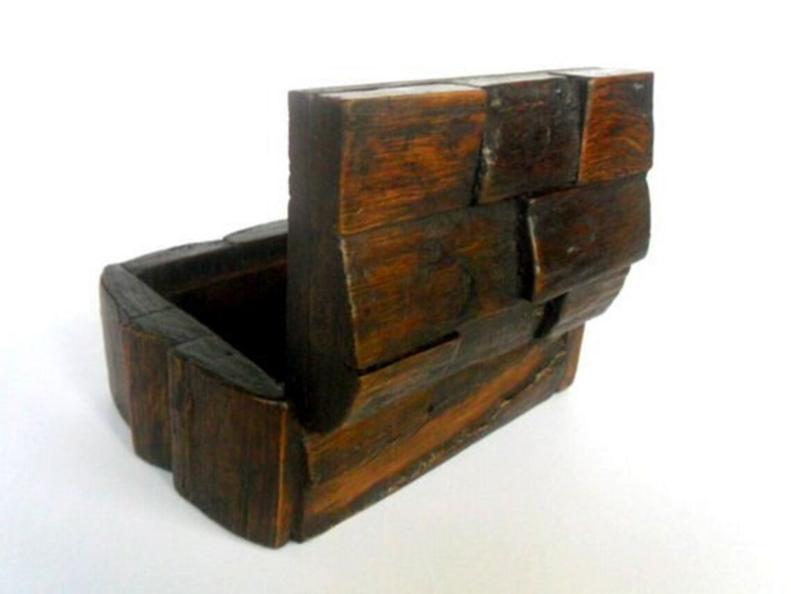 Wooden Box, Rustic Box, Natural Box, Art Wooden Box, Jewelry Box ...