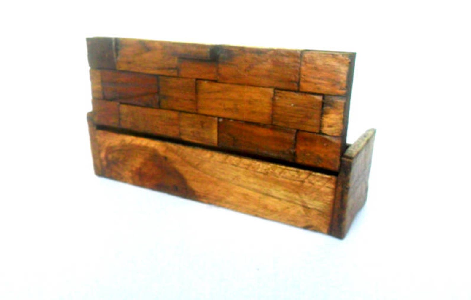 Natural Wood Box Rustic Box Driftwood Reclaimed Wooden Mosaic Box Teak ...