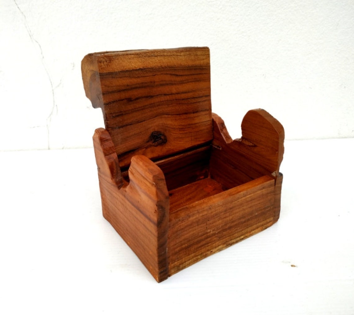 Natural Teak Wood Rustic Driftwood Box Reclaimed Handmade - Etsy