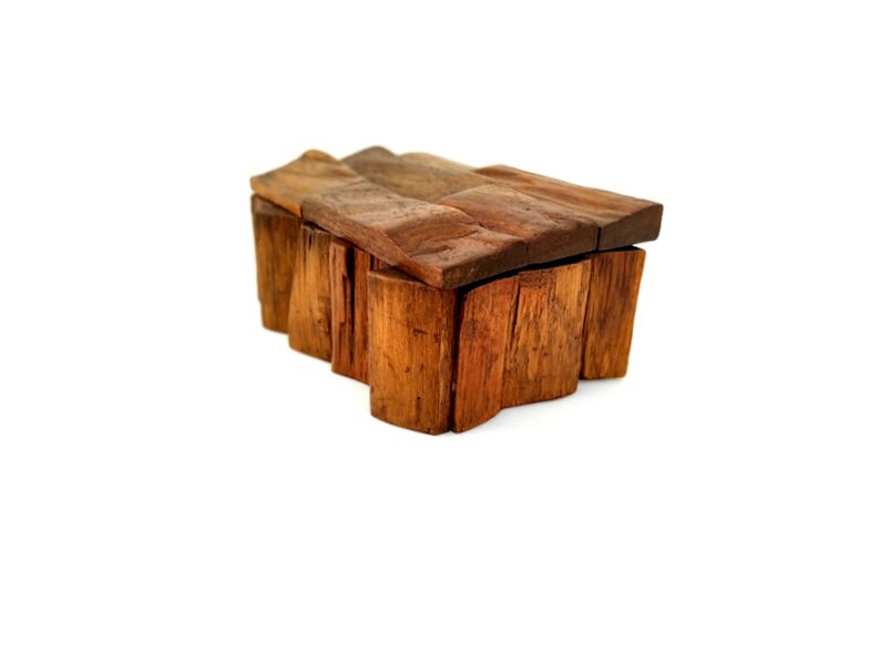 Wooden Box, Rustic Box, Natural Box, Art Wooden Box, Jewelry Box ...