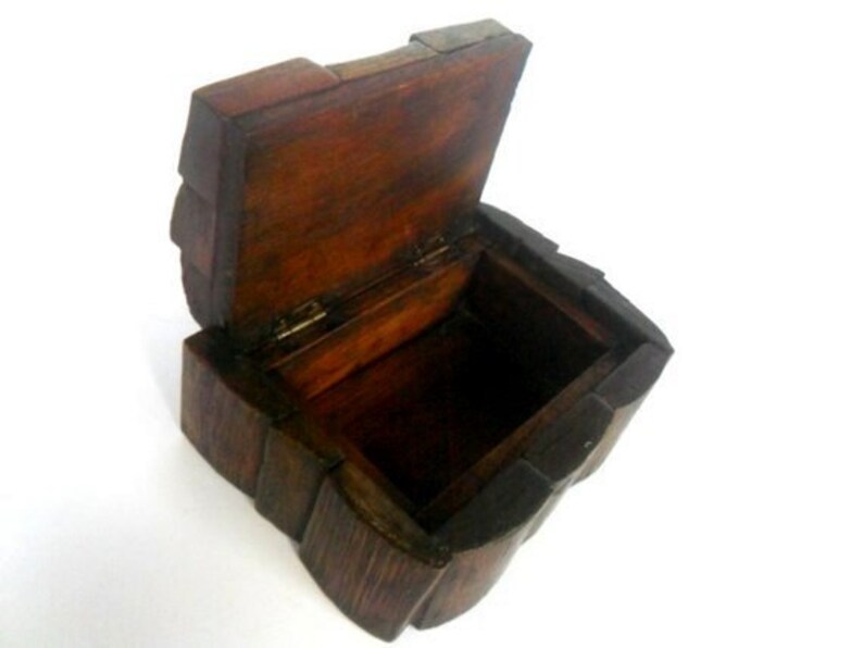 Wooden Box, Rustic Box, Natural Box, Art Wooden Box, Jewelry Box ...