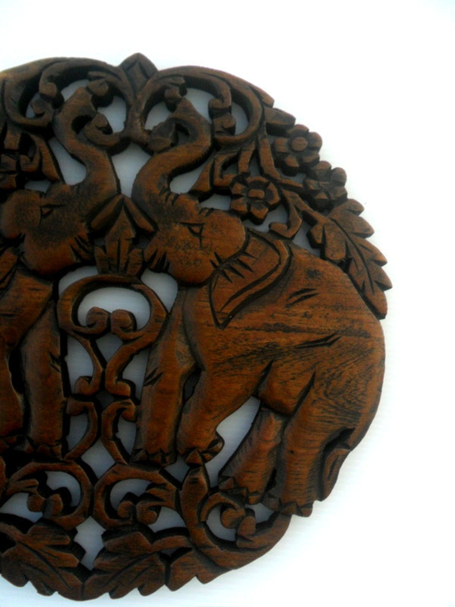 Wood Carving Elephant Hand Carved Elephant Wooden Elephant | Etsy