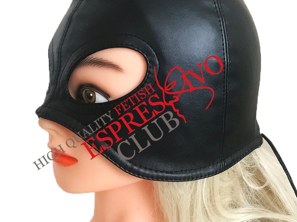 Splendid PU leather half hood Executioner mask BDSM half | Etsy