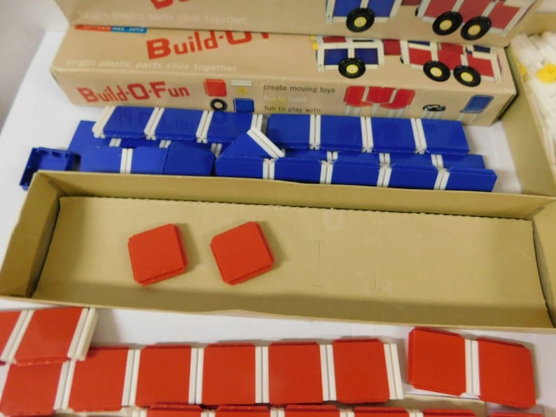 1965 Tupperware Tupperware Toys Build O Fun Set Train No 101 - Etsy