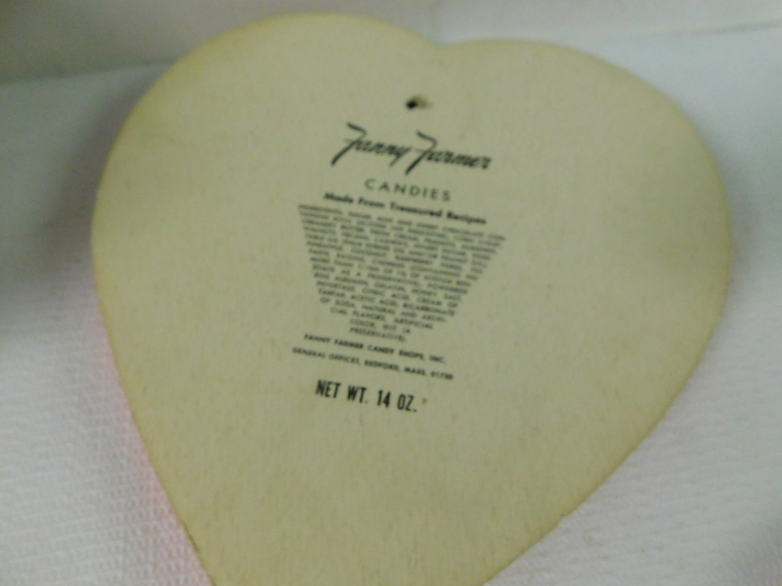 Vintage Fannie Farmer Candies Heart Shaped Valentines Day - Etsy