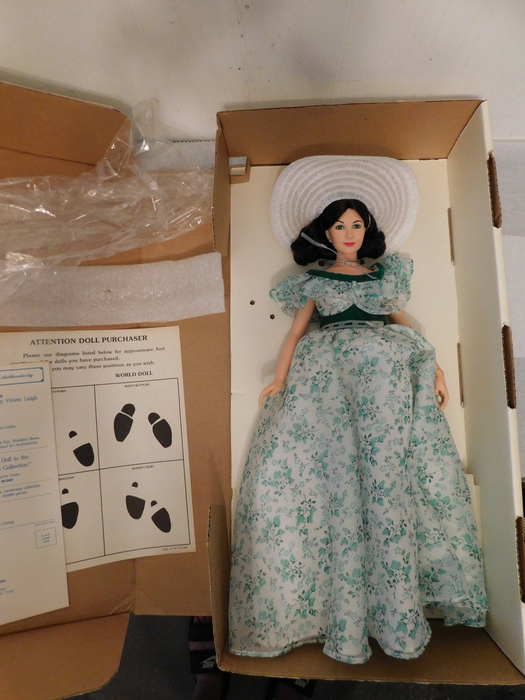 World Doll 1987 Gone With the Wind Scarlett O Hara 19 " Doll # 71820 W ...